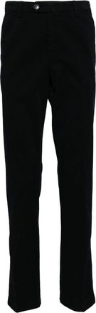 Canali Chino aus Gabardine - Blau