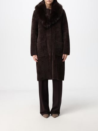 Joseph Ribkoff Manteau long en fausse fourrure avec col ch&acirc;le
