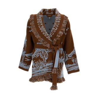 Alanui Canyon Spirit Cardigan - - Knitwear - Damen - Braun - S