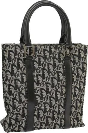 Dior Sac cabas Trotter en toile Pre-owned - Femme - Pre-owned - Bleu - Taille: ONE Size