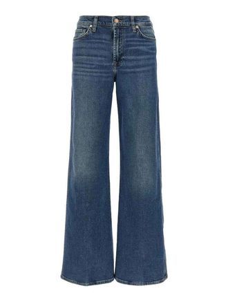 7 For All Mankind Jean Droit - Bleu Fonc&eacute;