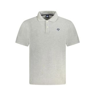 North Sails Graues Baumwoll-Poloshirt fr Mnner - - Tops - Herren - Grau - M