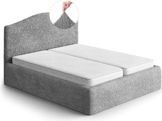 Paulato by GA.I.CO. PAULATO Husse f&uuml;r Doppelbett &uuml;ber das Kopfteil und Grundgestell r&uuml;berziehen, Husse f&uuml;r Boxspringbetten 130-180cm Mikrofaser, bi-elastisches, kratzfest