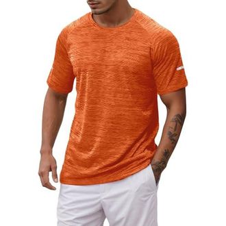 Generic T-shirts pour hommes en coton col rond l&eacute;ger haut loisirs confortable respirant extensible dans de nombreuses couleurs hommes t-shirts d&eacute;t&eacute; basiques t