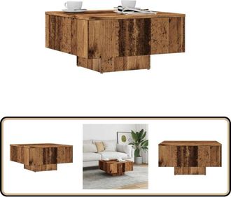 vidaXL Couchtisch Altholz-Optik 60x60x31,5 cm Holzwerkstoff - Vidaxl
