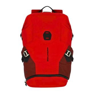 Piquadro Roter antiviraler Rucksack aus recyceltem Stoff f&uuml;r Laptops - - Bags - Herren - Rot - ONE SIZE