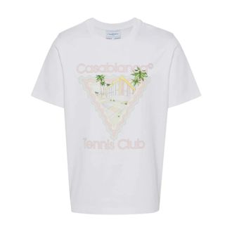Casablanca Homme, Tops, Blanc, Taille: S T-shirt Maison de R&ecirc;ve