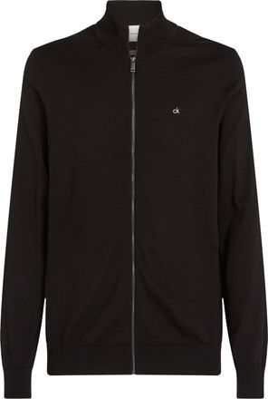 Calvin Klein Gilet zipp&eacute; en coton et soie