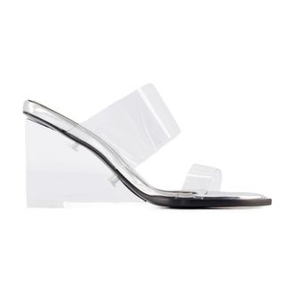 Alexander McQueen Womens Sandals - Alexander Mcqueen Clear Leather Transparent Shoes