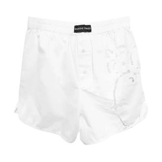 Marine Serre Boxershorts aus regenerierter Haushaltsw&auml;sche - - Underwear - Damen - Wei&szlig; - S