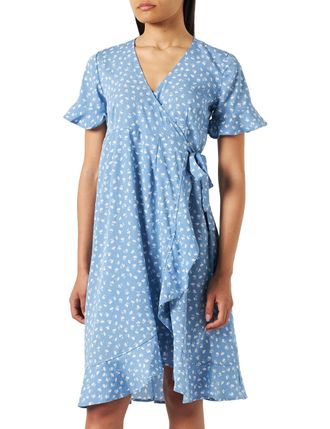 Only OLMOLIVIA S/S WRAP Dress WVN NP