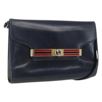 Gucci Pre-owned Vintage Umh&auml;ngetasche - - Pre-owned - Damen - Blau - ONE SIZE