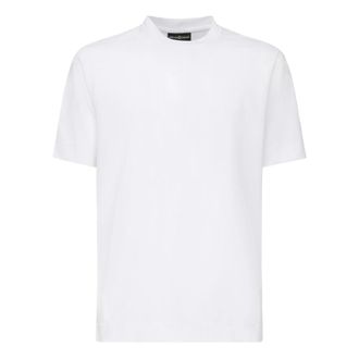 Giuliano Galiano Wei&szlig;e Baumwoll-T-Shirts und Polos - - Tops - Herren - Wei&szlig; - 2XL