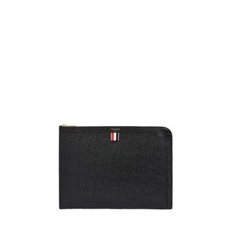 Thom Browne Homme, Accessoires, Noir, Taille: ONE Size Portefeuille en Cuir &Eacute;l&eacute;gant pour Homme