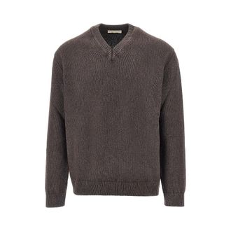 Daniele Fiesoli Upcycled cashmere V-neck sweater Man XL