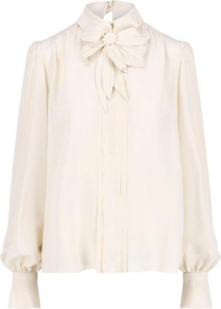 Valentino Besticktes Cr&ecirc;pe De Chine Hemd