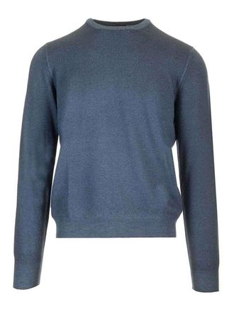 Barba Pull Col Rond - Bleu