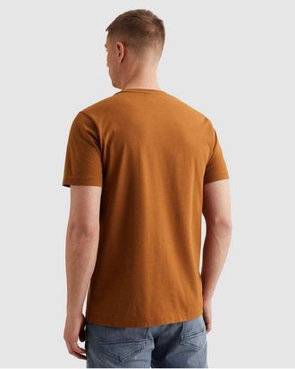 PME Legend T-Shirt mit eingefasstem Rundhalsausschnitt mit Rollkante