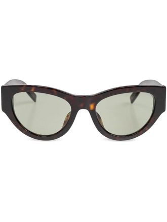 Saint Laurent Eyewear lunettes de soleil Cassandre - Marron