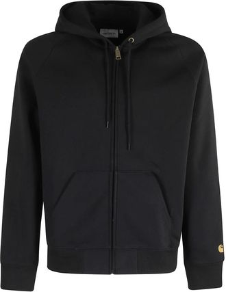 Carhartt Work in Progress Homme, Sweatshirts et sweats &agrave; capuche, Noir, Taille: S Hooded Chase Jacket