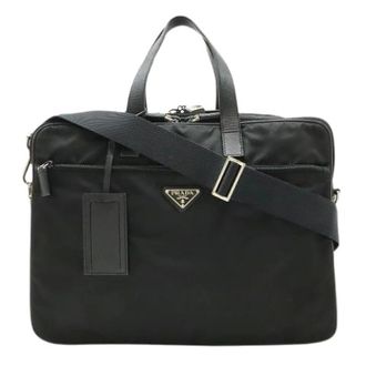 Prada Porte-documents daffaires en nylon Pre-owned - Femme - Pre-owned - Noir - Taille: ONE Size