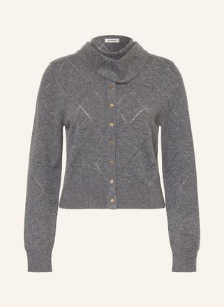 Sandro Sandro Strickjacke Mit Abnehmbarem Schal grau