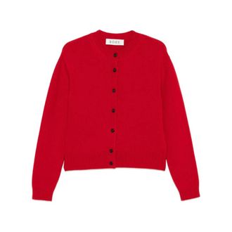 R&oacute;he Feinstrick-Cardigan - - Knitwear - Damen - Rot - S