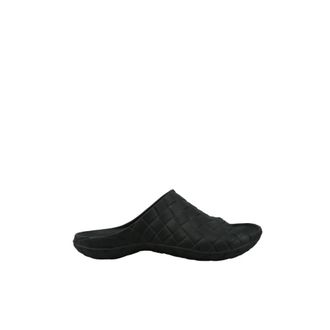 Bottega Veneta Femme, Chaussures, Noir, Taille: 40 EU Intrecciato Rubber Sandal