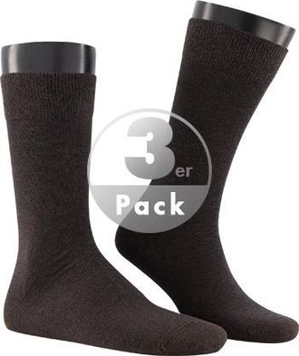 Kunert Herren Socken braun Baumwolle unifarben