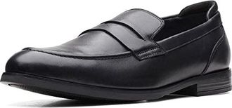 Clarks Bradish Ease, cuir noir, 44 EU