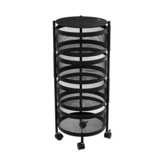 5five Simply Smart Five Simply Smart - Resserre Rotatif Rond en M&eacute;tal Mayaj 76cm Noir