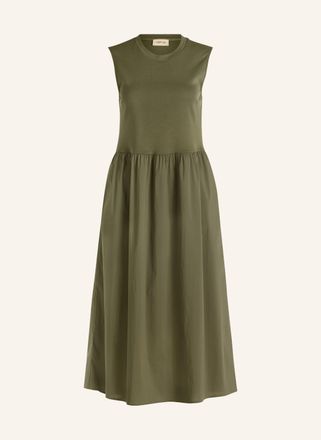 Cartoon Cartoon Kleid Im Materialmix gruen