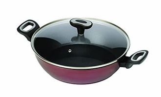 Jata Hogar TF928 Brotdose aus geschmiedetem Aluminium, Durchmesser 28 cm, Fassungsvermögen 3,6 Liter, induktionsgeeignet