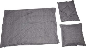 David Fussenegger Bettwäsche David - Struktur, grau - 140 x 200 cm / 80 x 80 cm