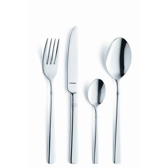 Amefa Palmon Besteck Set | 24-teilig | Besteckset für 6 Personen | Edelstahl Rostfrei | Spülmaschinenfest | Dezente Akzente am oberen Griffende