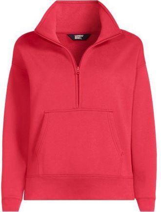 Lands End Sweatshirt SERIOUS SWEATS mit Reißverschluss, Damen, Größe:44-46 regular, Orange, Baumwoll-Mischung/Polyester-Mischung, by Lands End