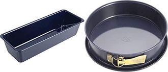 Dr. Oetker Brotbackform 35 cm Back-Liebe Emaille - 35er Kasten Kastenform & Springform Ø 28 cm Back-Liebe Emaille - Runde Backform mit schnitt- & kratzfestem Ema