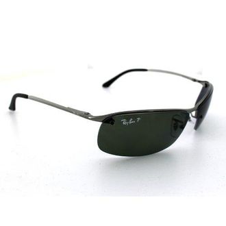 Ray-Ban Rayban Lunettes de Soleil Top Bar 3183 Gunmetal Polarized Green 004/9A