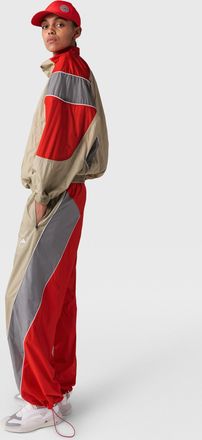 Stella McCartney TrueLife Woven Track Jacket, Woman, Desert Sand Beige/Active Red, Size: XS