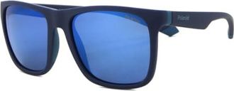 Polaroid Lunettes de Soleil PLD 2141/S Matte Blue Azure/Blue 57/18/140 unisexe