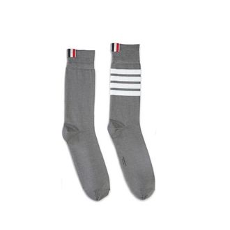 Thom Browne Chaussettes hautes ray&eacute;es