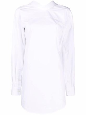 Viktor & Rolf Back to Front Hemdkleid - Wei&szlig;
