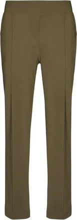 Elena Miro Femme, Pantalons, Vert, Taille: 38 FR Straight Pantalons