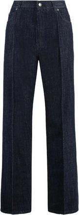 Dolce & Gabbana Femme, Jeans, Bleu, Taille: 42 FR Pantalon en denim &agrave; jambes larges