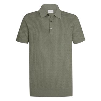 Profuomo Homme, Tops, Vert, Taille: L Polo Basique de Luxe