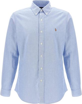 Polo Ralph Lauren Homme, Chemises, Bleu, Taille: 2XL Custom Fit Oxford Shirt