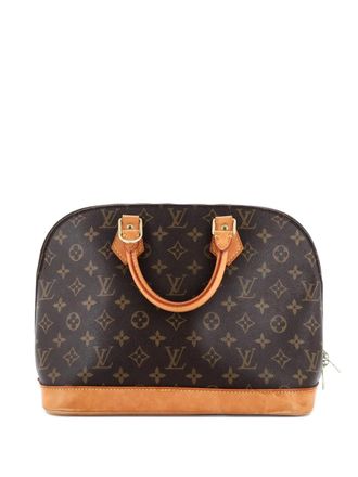 Louis Vuitton Vintage Alma Handbag Monogram Canvas PM satchel - Braun