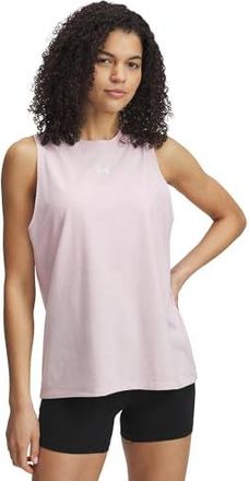 Under Armour D&eacute;bardeur Rival Muscle pour Femme, (648) Rose Prime / / Blanc, Taille S