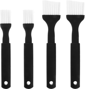 DOITOOL Backpinsel zum Kochen, Küche, Backen, Grillen, 4 Stück, Nylon-Borsten, Backpinsel, Kunststoffgriff zum Backen, Kochen, Lebensmittelpinsel (2 große Pin