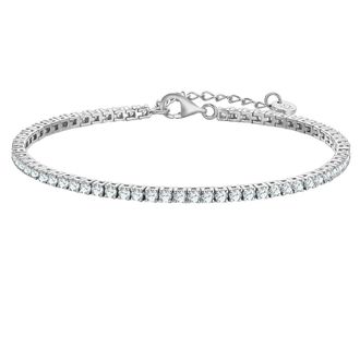 Glanzst&uuml;cke M&uuml;nchen Armband - Sterling Silber Armband Zirkonia - Gr. ONESIZE - in Silber - f&uuml;r Damen
